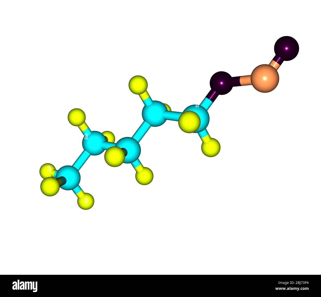A model of Amyl Nitrite. It is used to treat angina and as an antidote ...