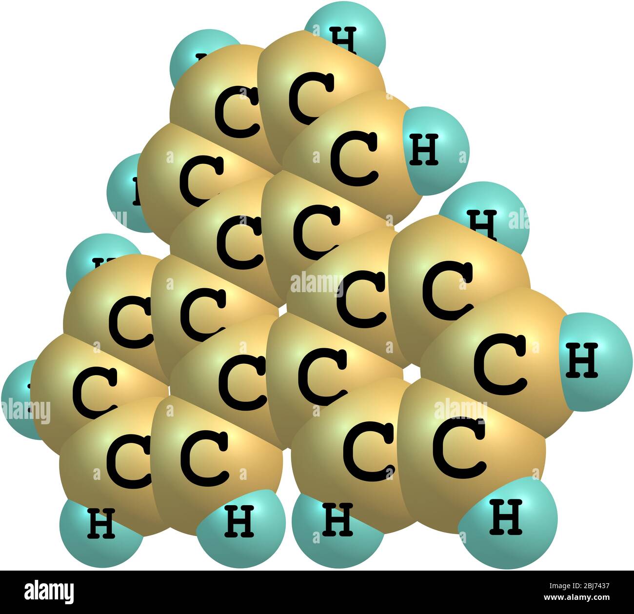 Organic compound triphenylene is a flat polycyclic aromatic hydrocarbon ...