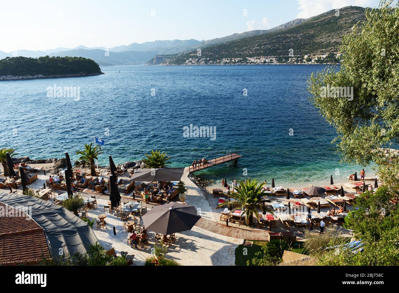 The Coral beach on Lapad peninsula, Dubrovnik, Croatia Stock Photo - Alamy