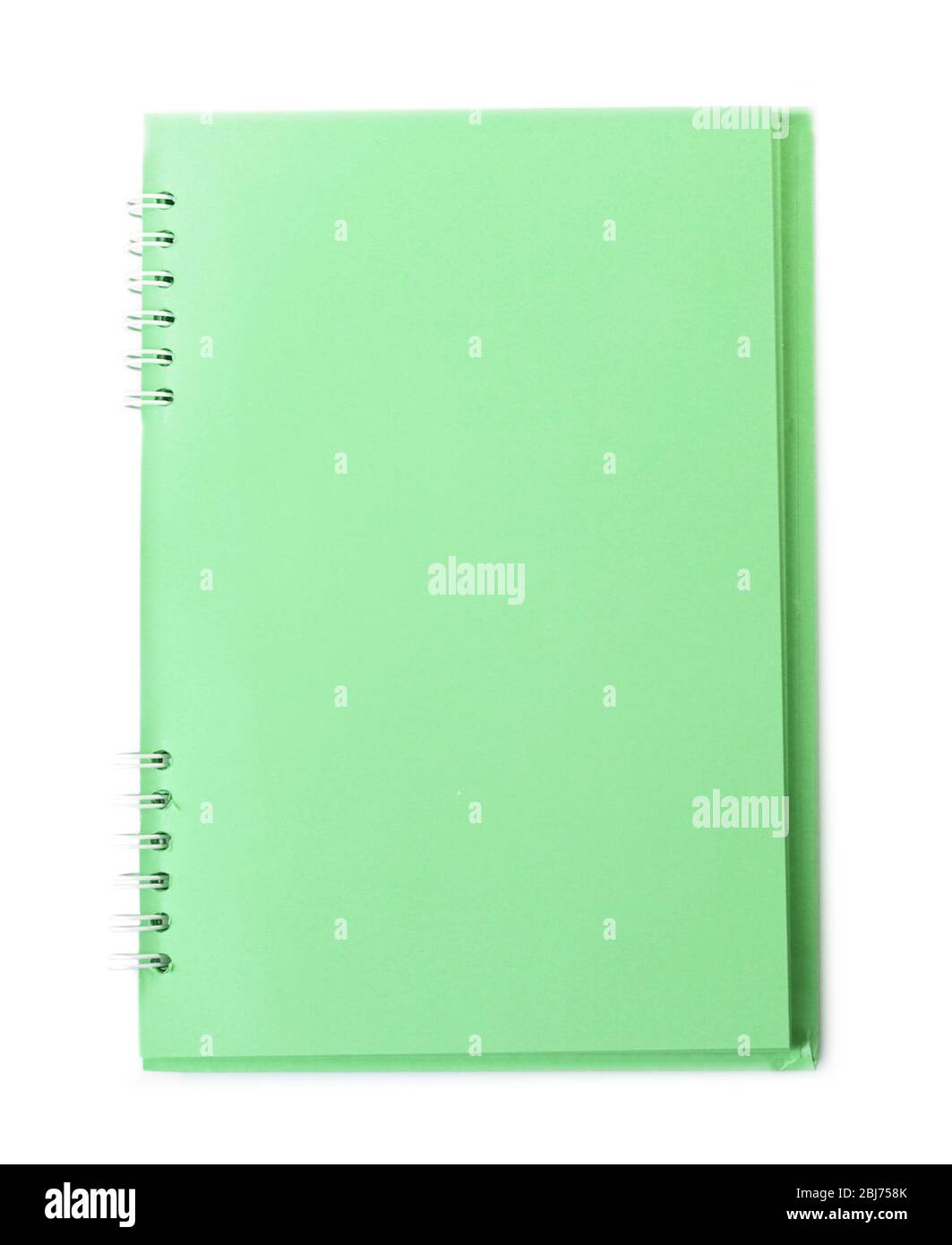 A spiral notebook, isolated on white background Stock Photo - Alamy