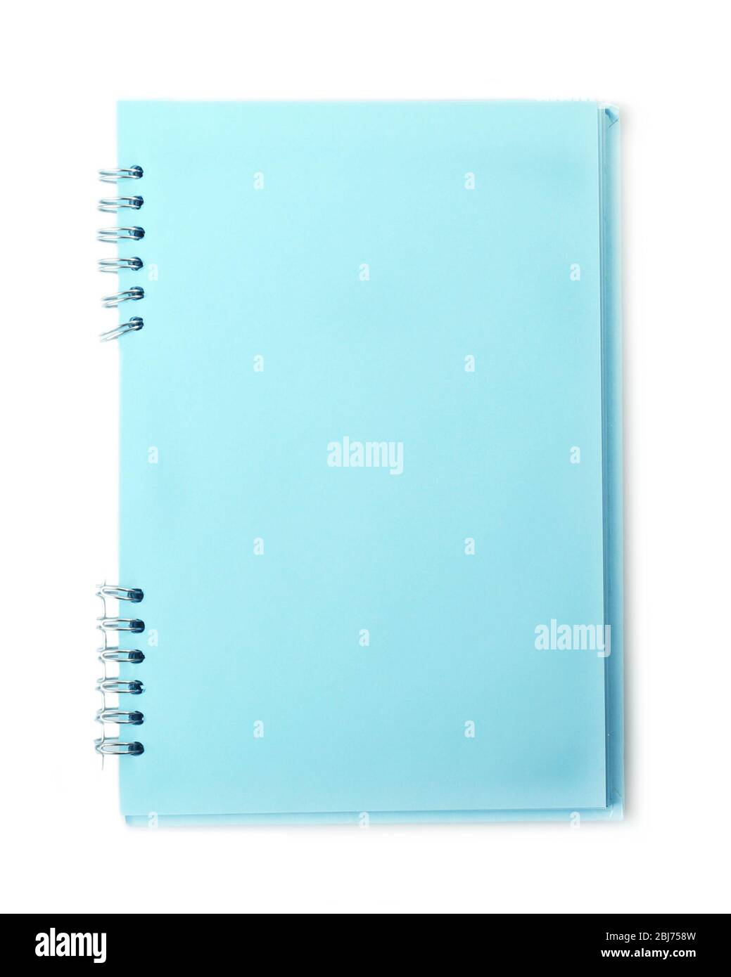 A spiral notebook, isolated on white background Stock Photo - Alamy
