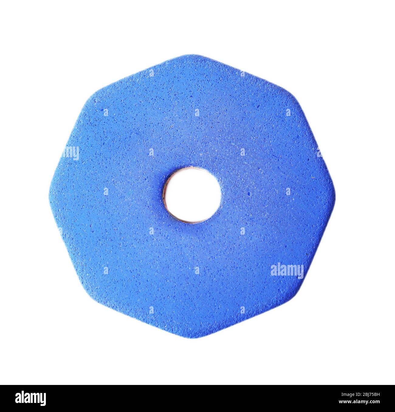 Blue eraser, isolated on white background Stock Photo - Alamy