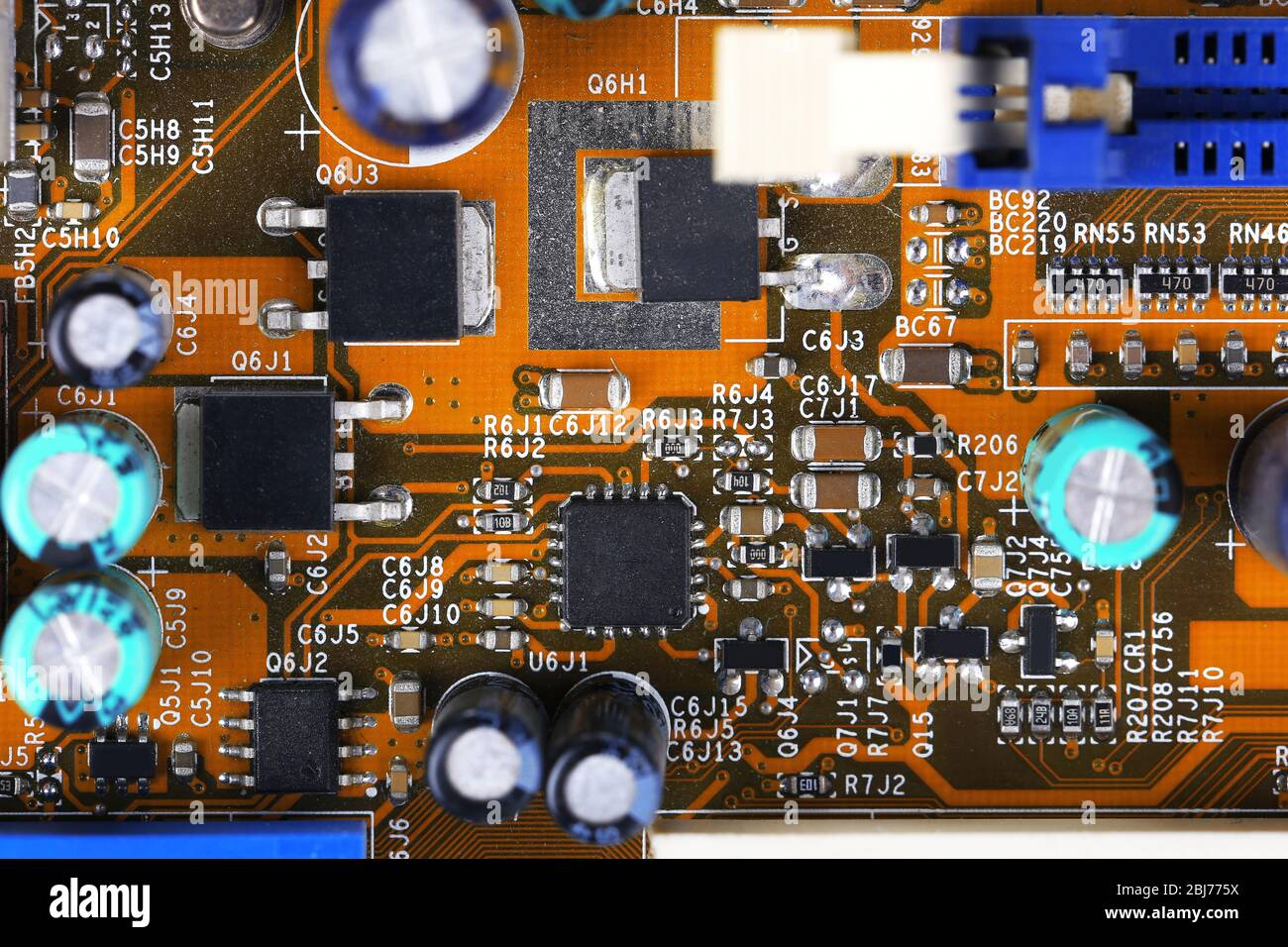 Electronic circuit board close up Stock Photo - Alamy