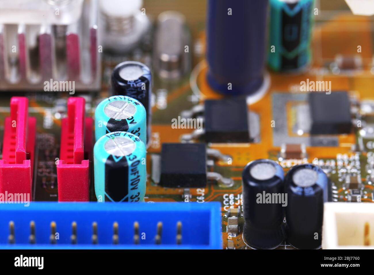 Electronic circuit board close up Stock Photo - Alamy
