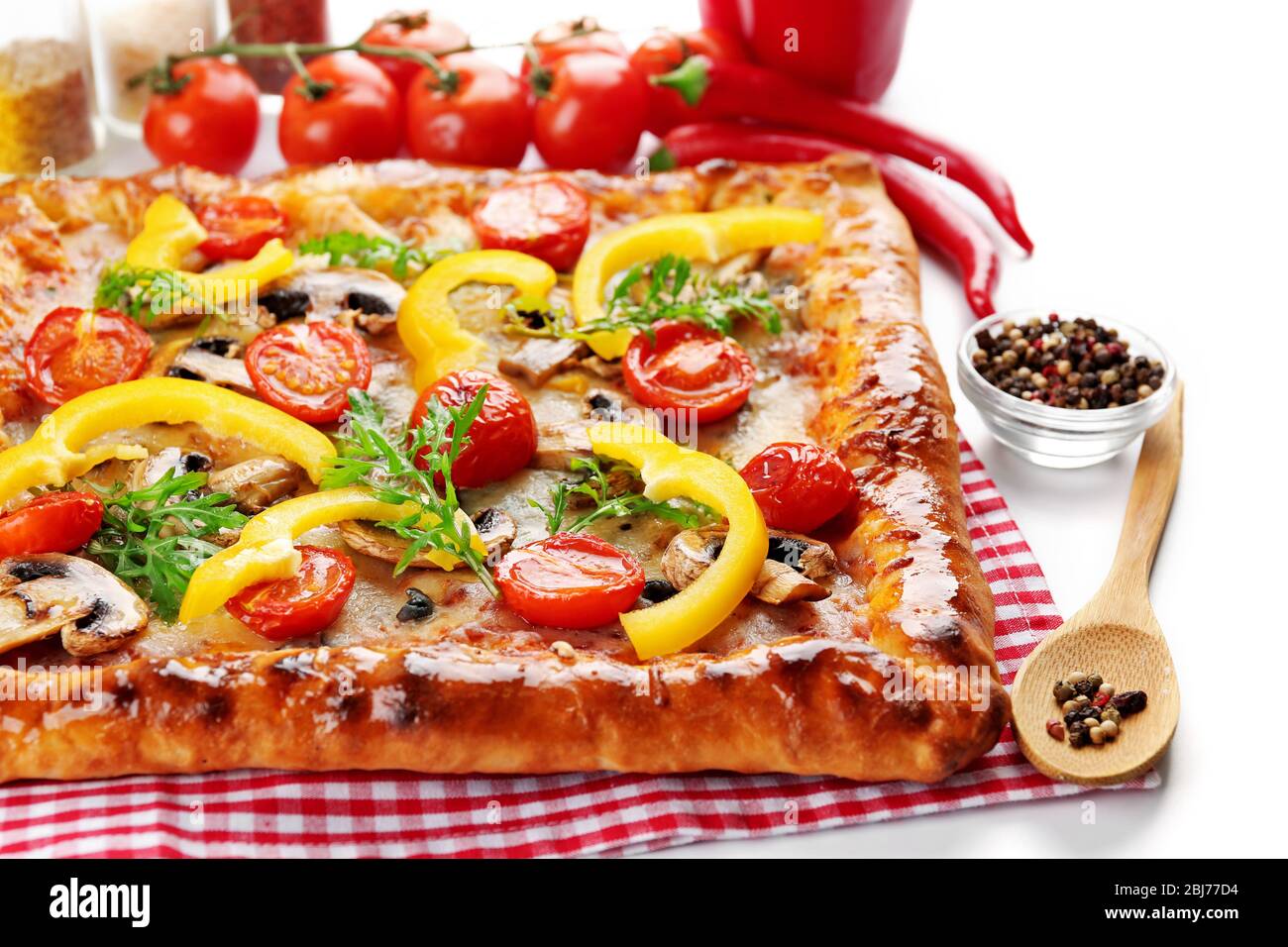 Freshly homemade pizza Stock Photo - Alamy