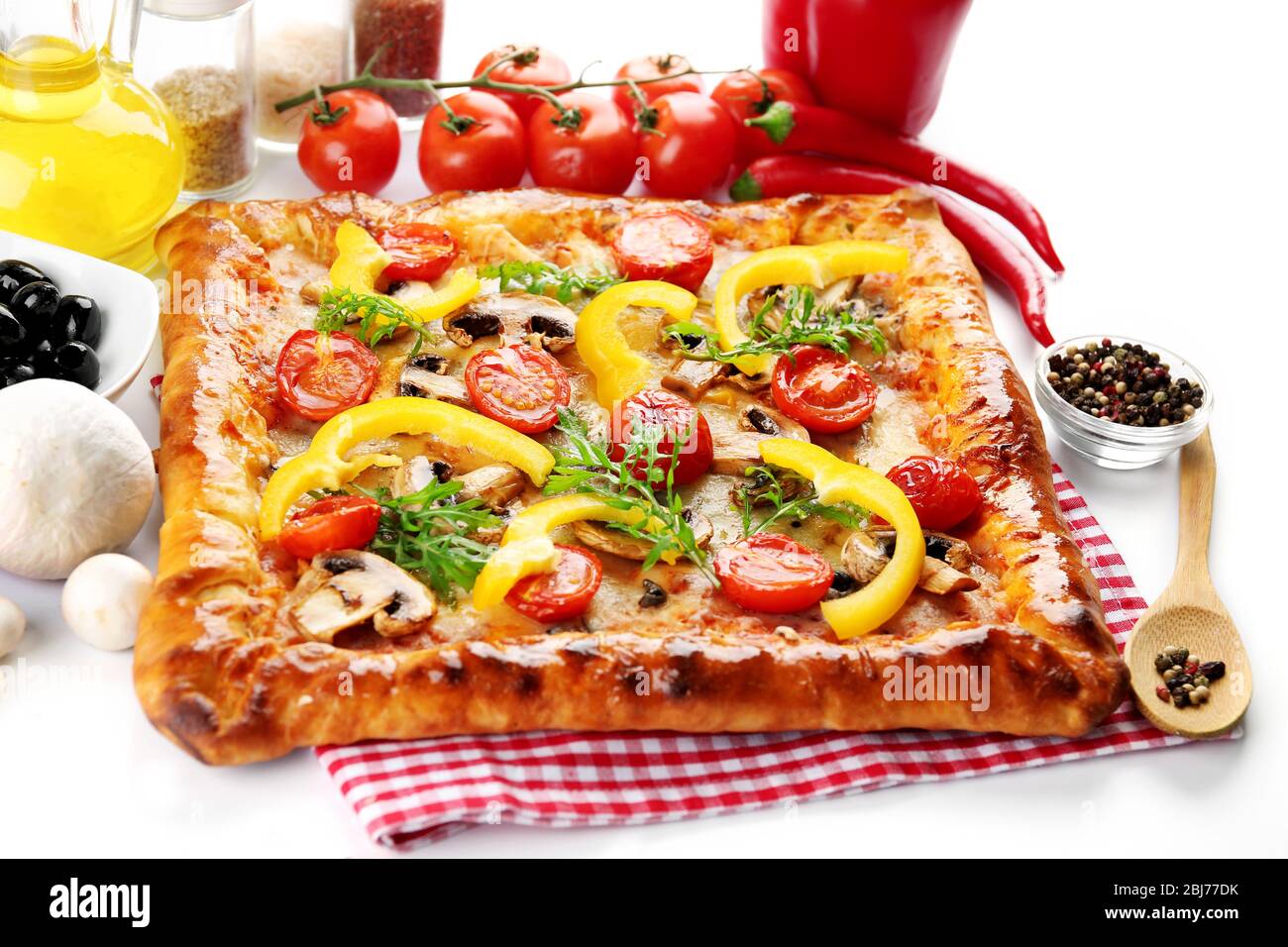 Freshly homemade pizza Stock Photo - Alamy