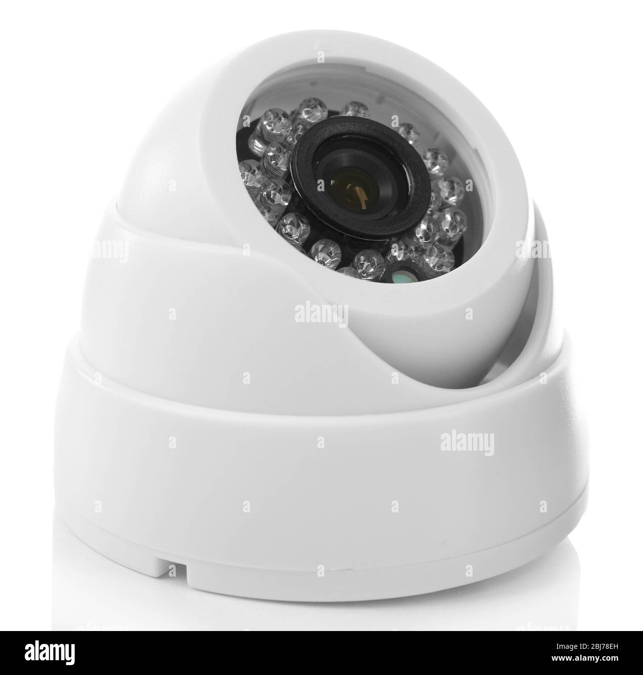 Security CCTV camera isolated on white Stock Photo - Alamy