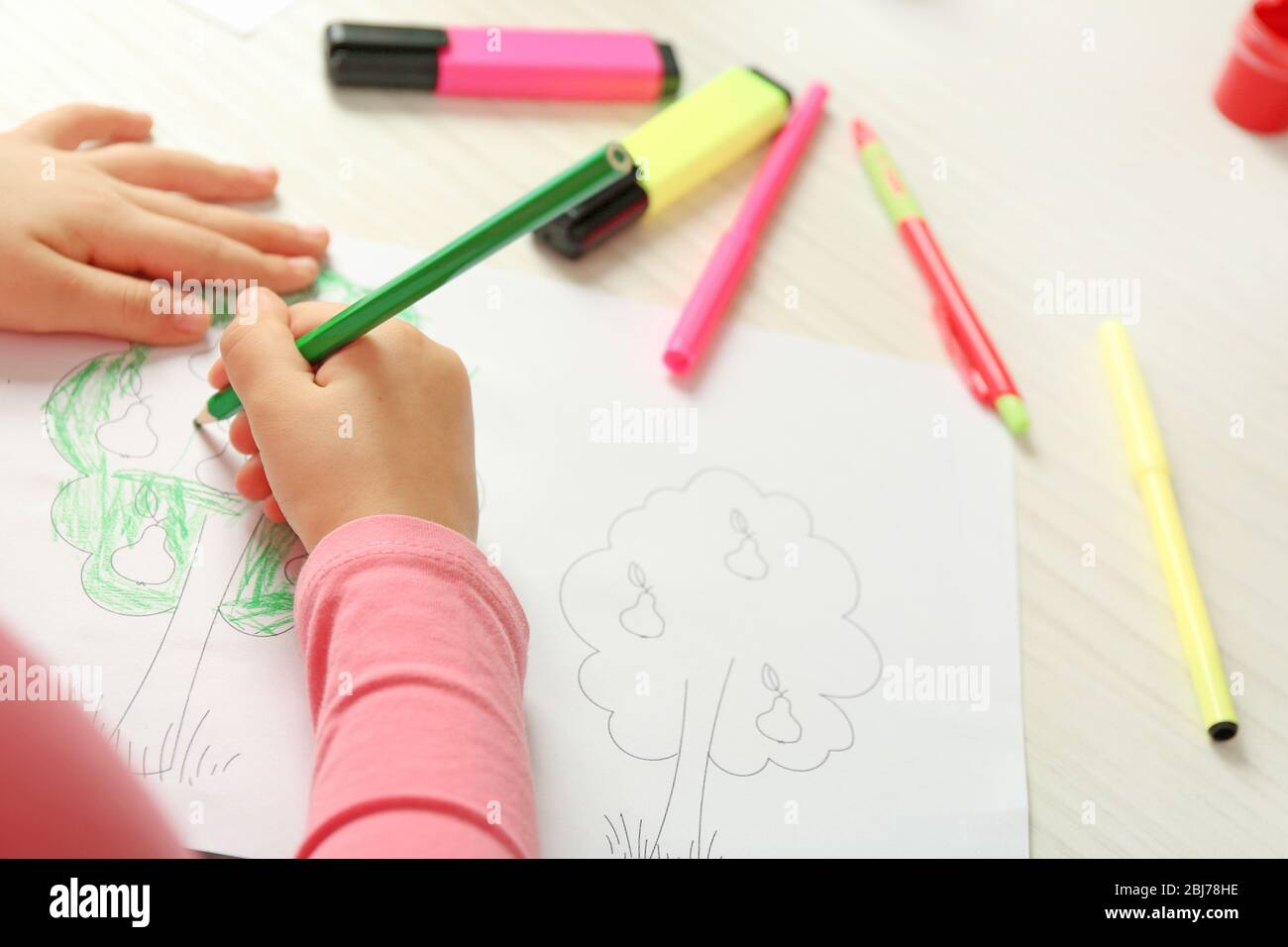 Child Paper Tree Sketching High Resolution Stock Photography and Images ...