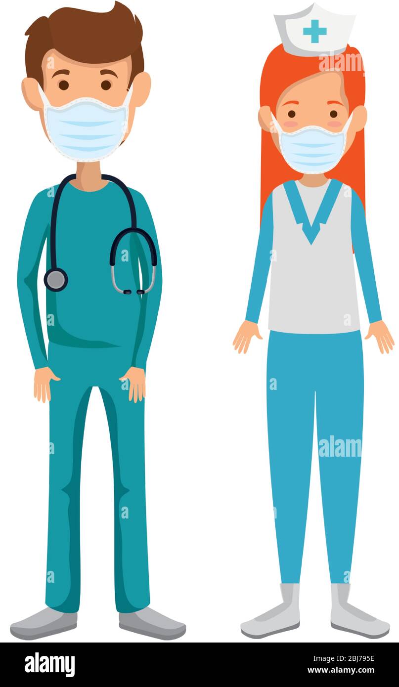 Hospital nurse work using Stock Vector Images - Alamy