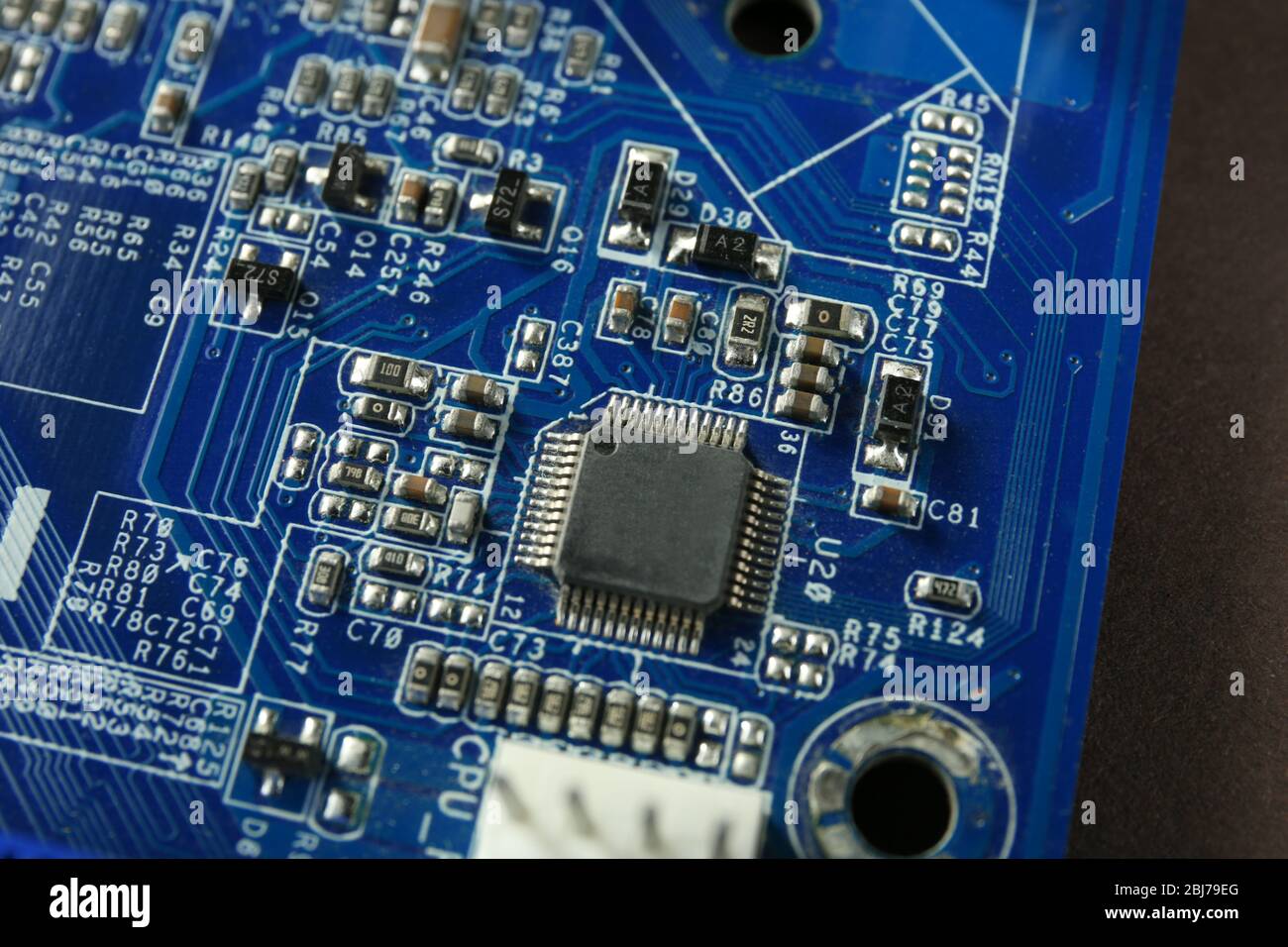 Computer motherboard, close up Stock Photo - Alamy