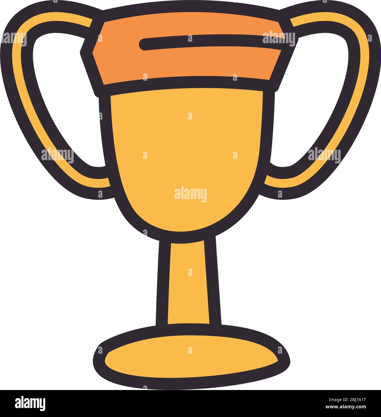 Trophy flat style icon design, Winner first position competition ...