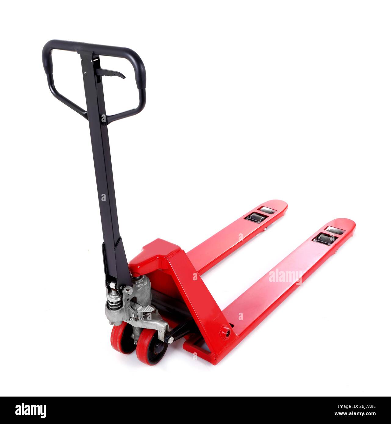 Hand hydraulic lift pallet trolley hi-res stock photography and images ...