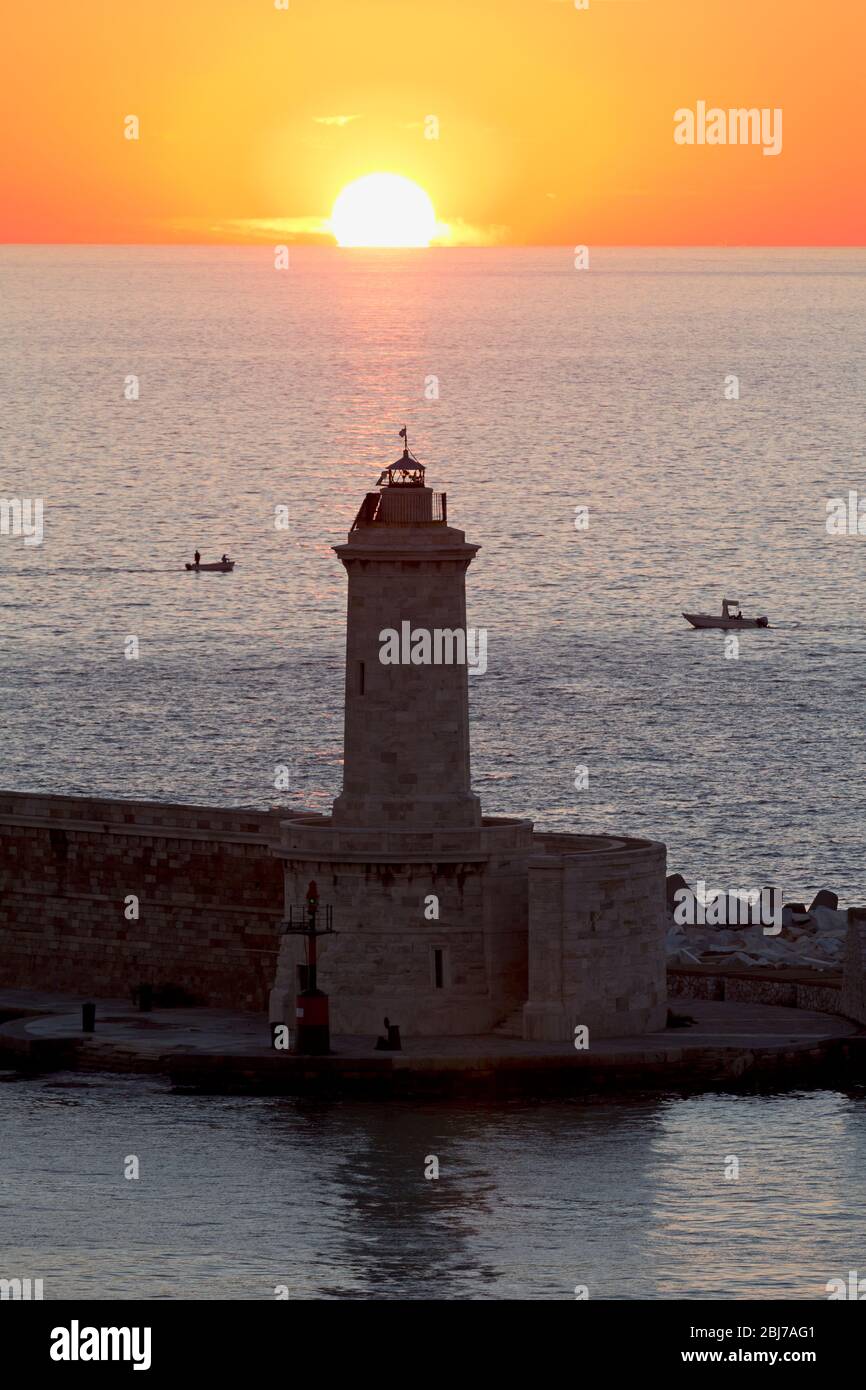 Breakwater Lighthouse, Livorno Port, Tuscany, Italy, Europe Stock Photo ...