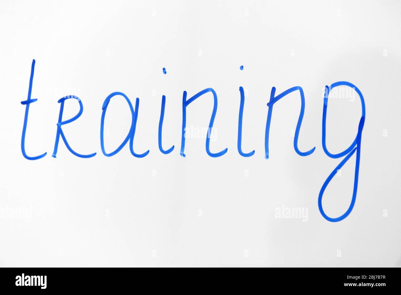 Word Training written on the flipchart Stock Photo - Alamy