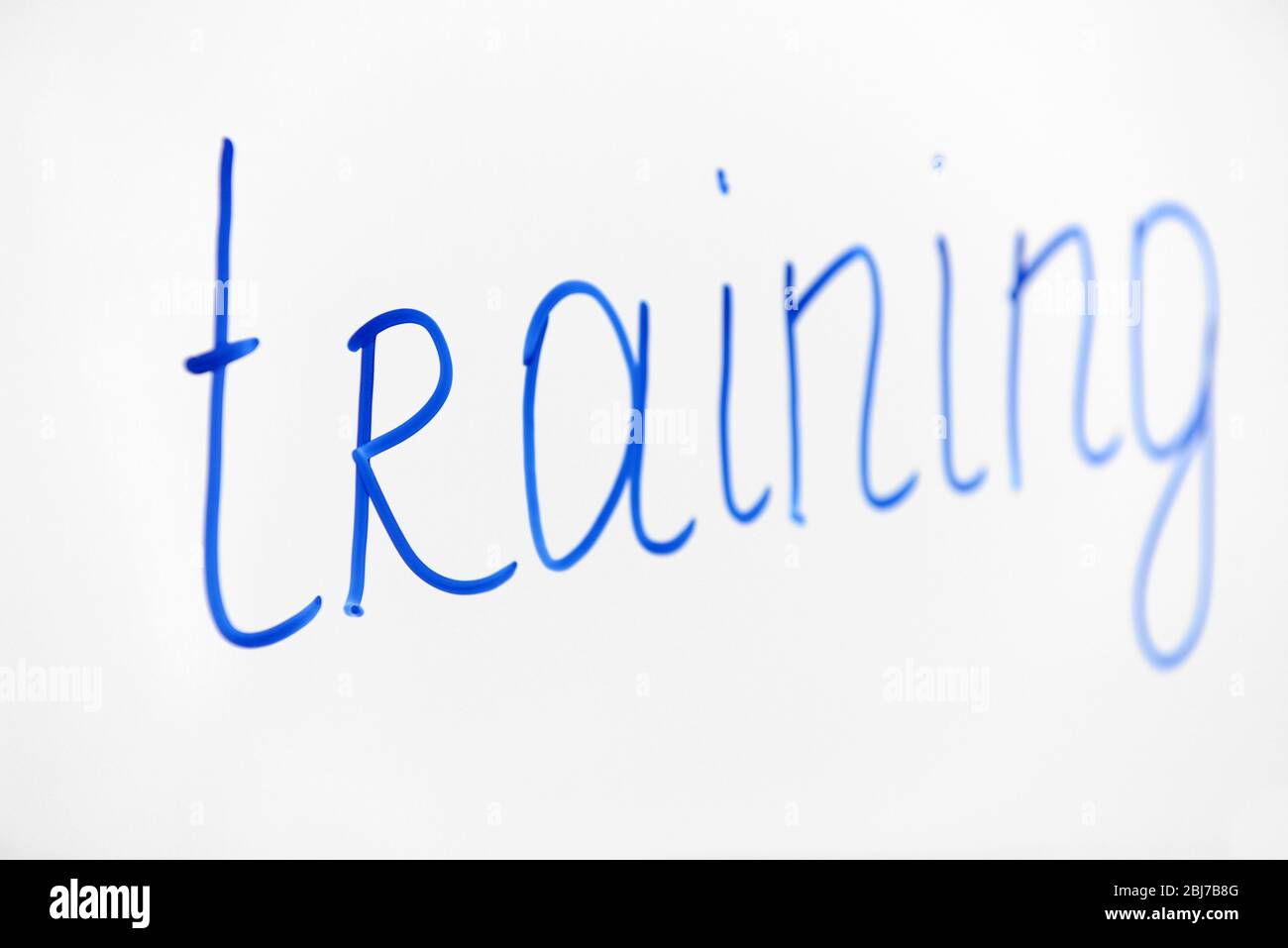 Word Training written on the flipchart Stock Photo - Alamy