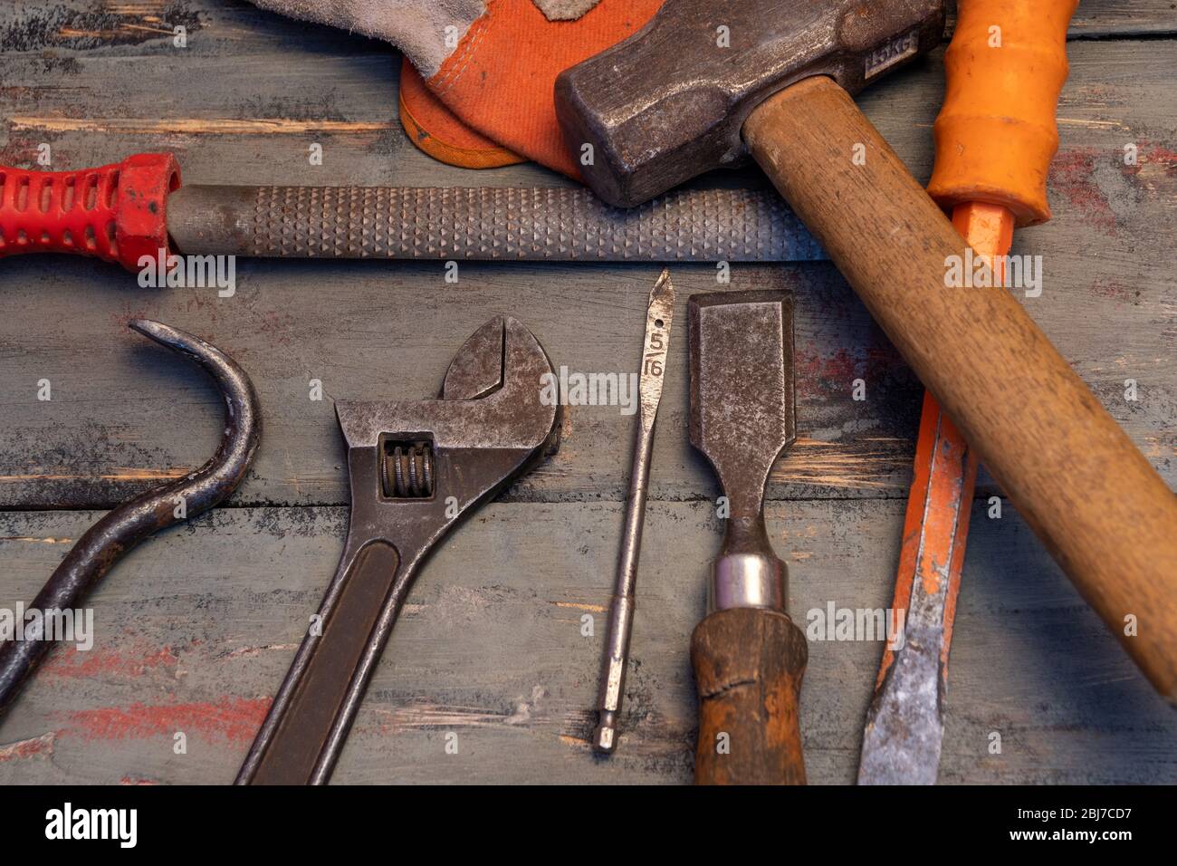 tools used for work at home or industry Stock Photo - Alamy