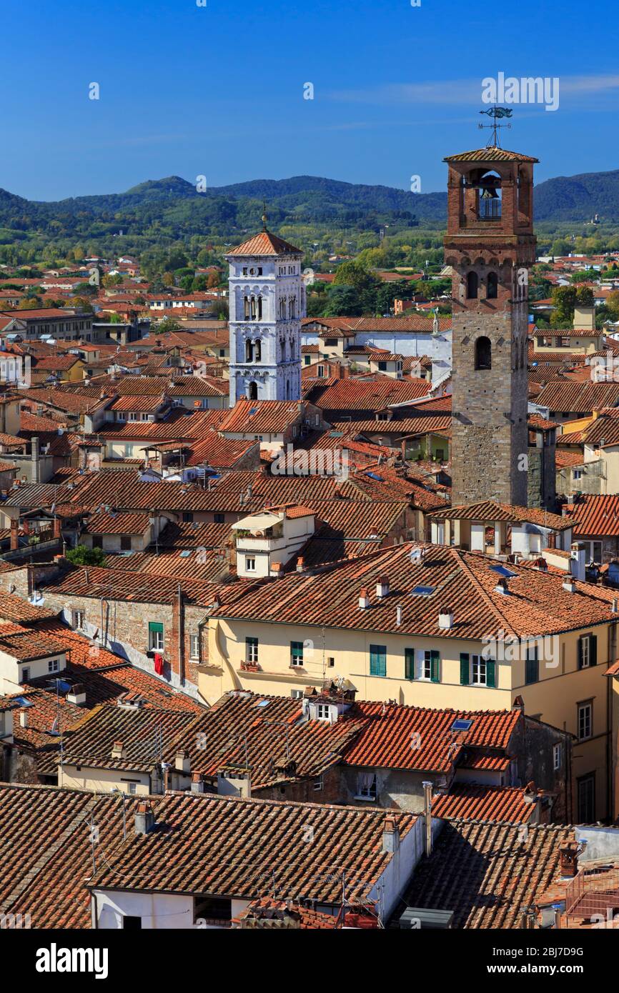 Lucca towers hi-res stock photography and images - Alamy