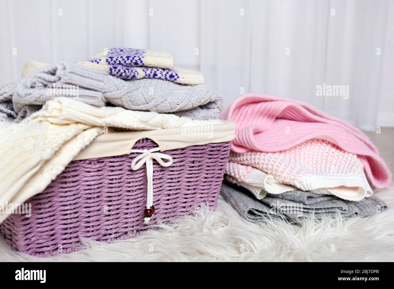 Folded cloth in piles hi-res stock photography and images - Alamy