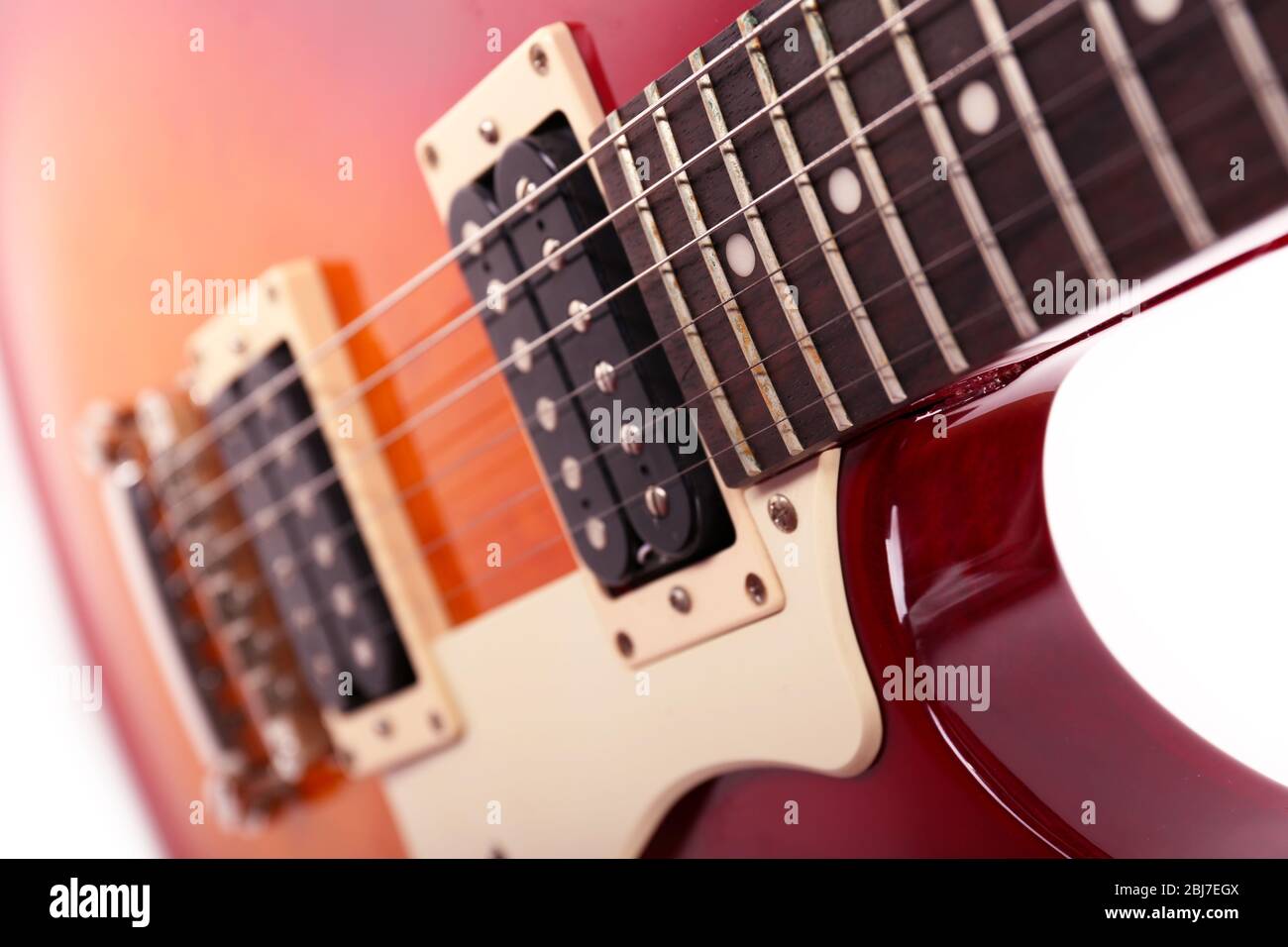 Strings of electric guitar, close up Stock Photo - Alamy