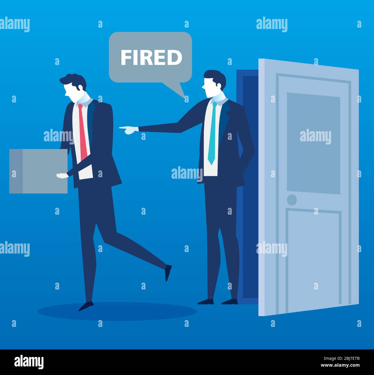 scene of boss saying you are fired employee Stock Vector Image & Art ...
