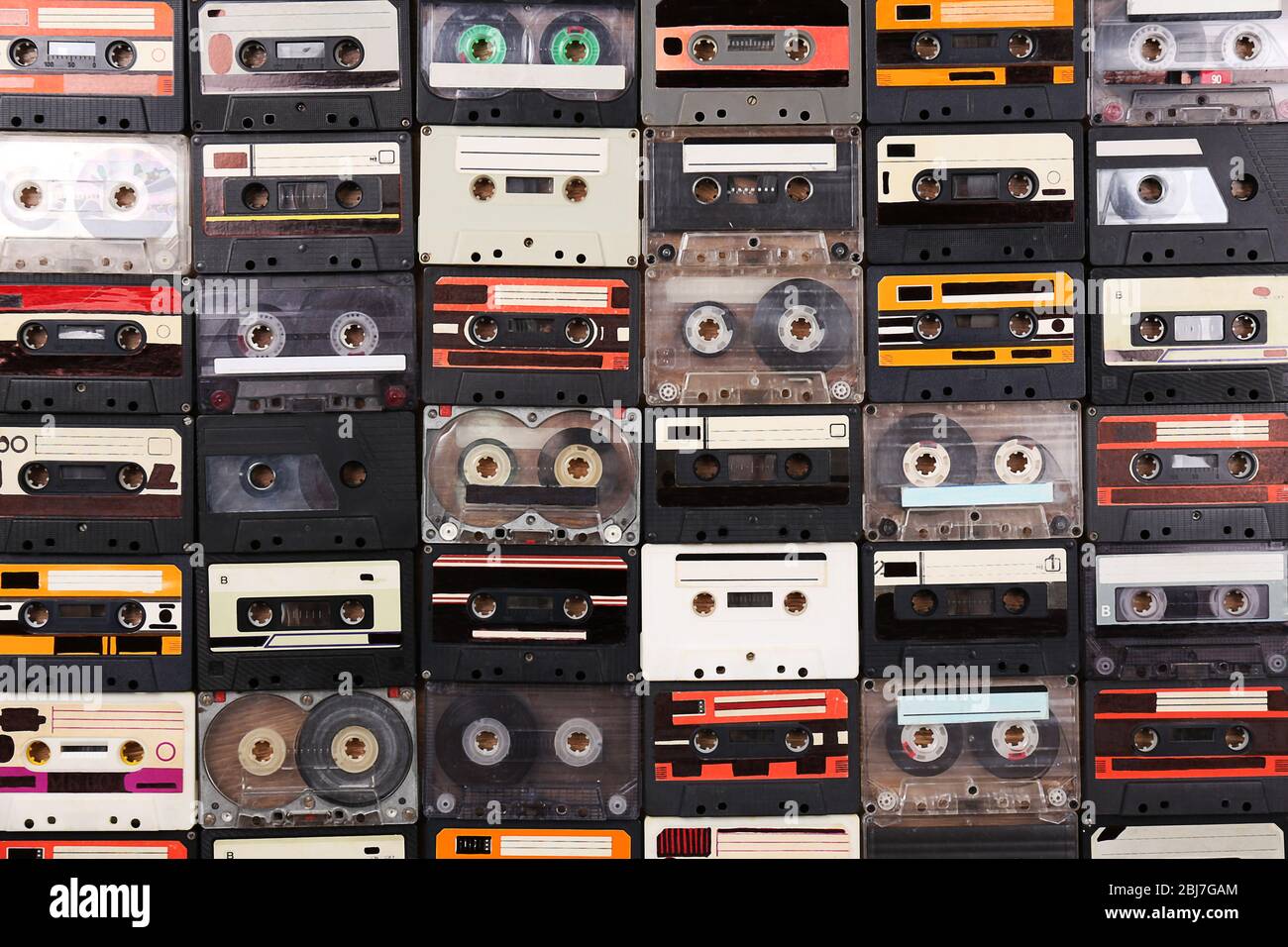 Collection magnetic tape audio cassettes hi-res stock photography and ...