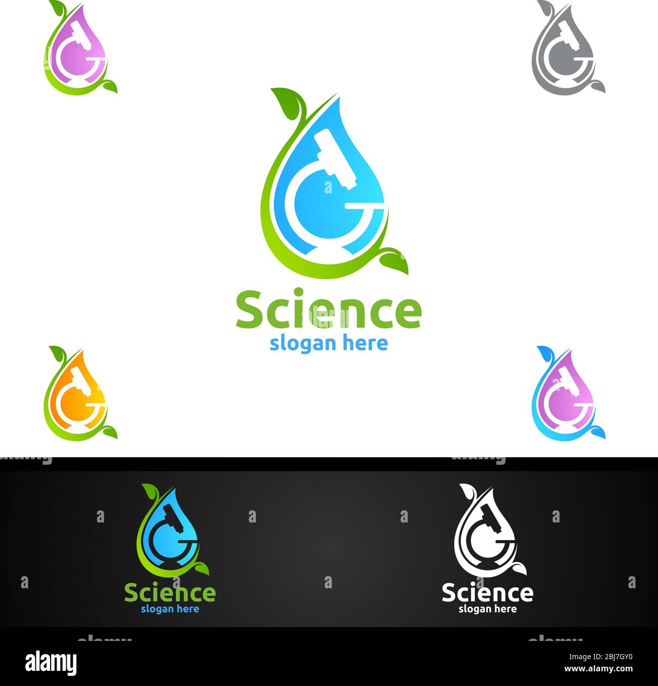 Science and Research Lab Logo for Microbiology, Biotechnology ...
