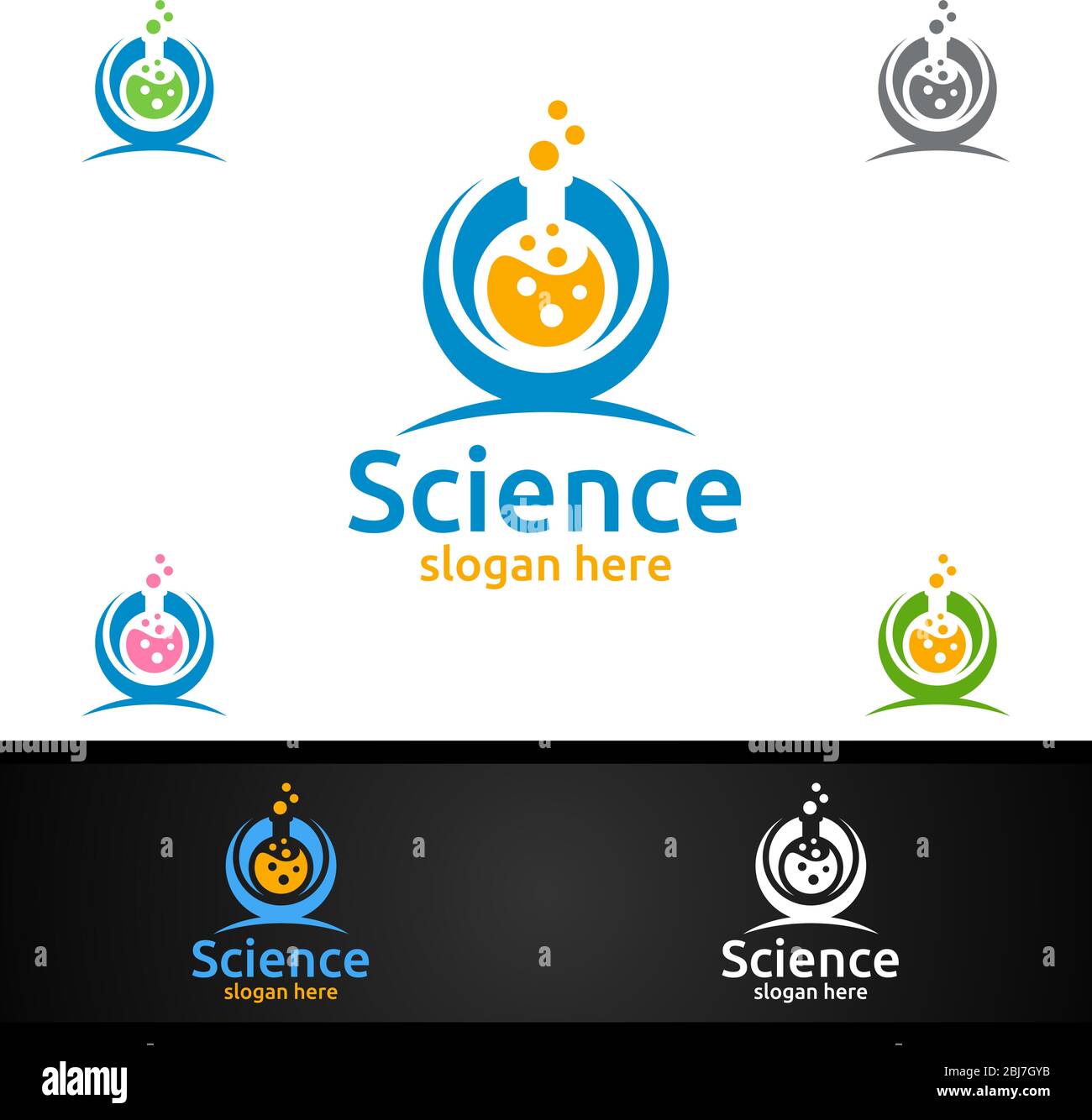 Science and Research Lab Logo for Microbiology, Biotechnology ...