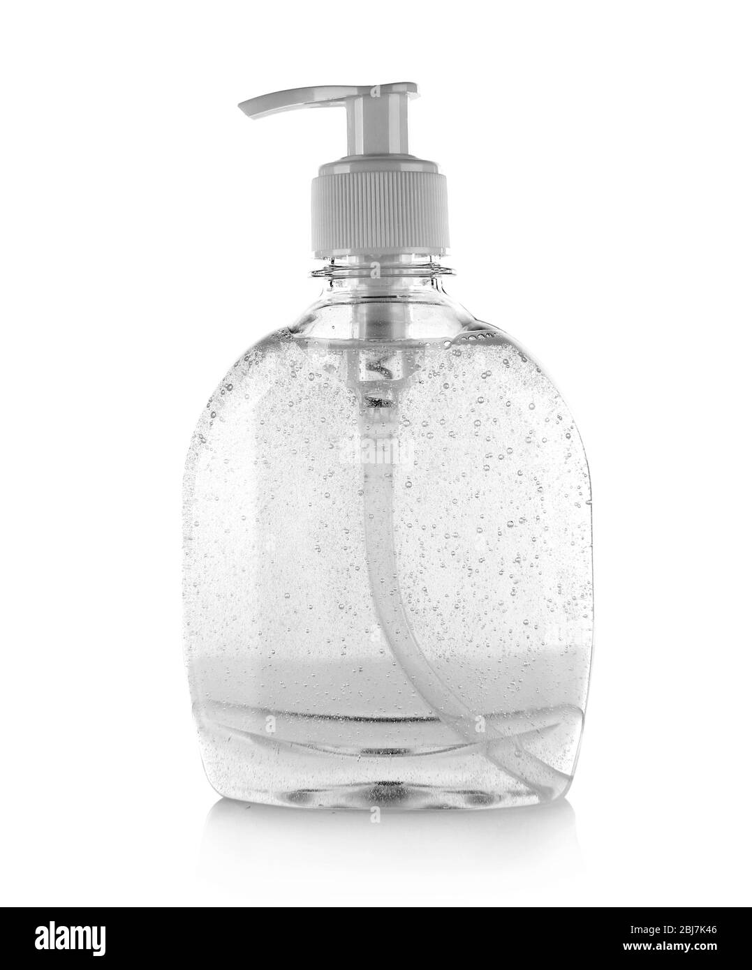 Liquid soap is isolated on white background Stock Photo - Alamy