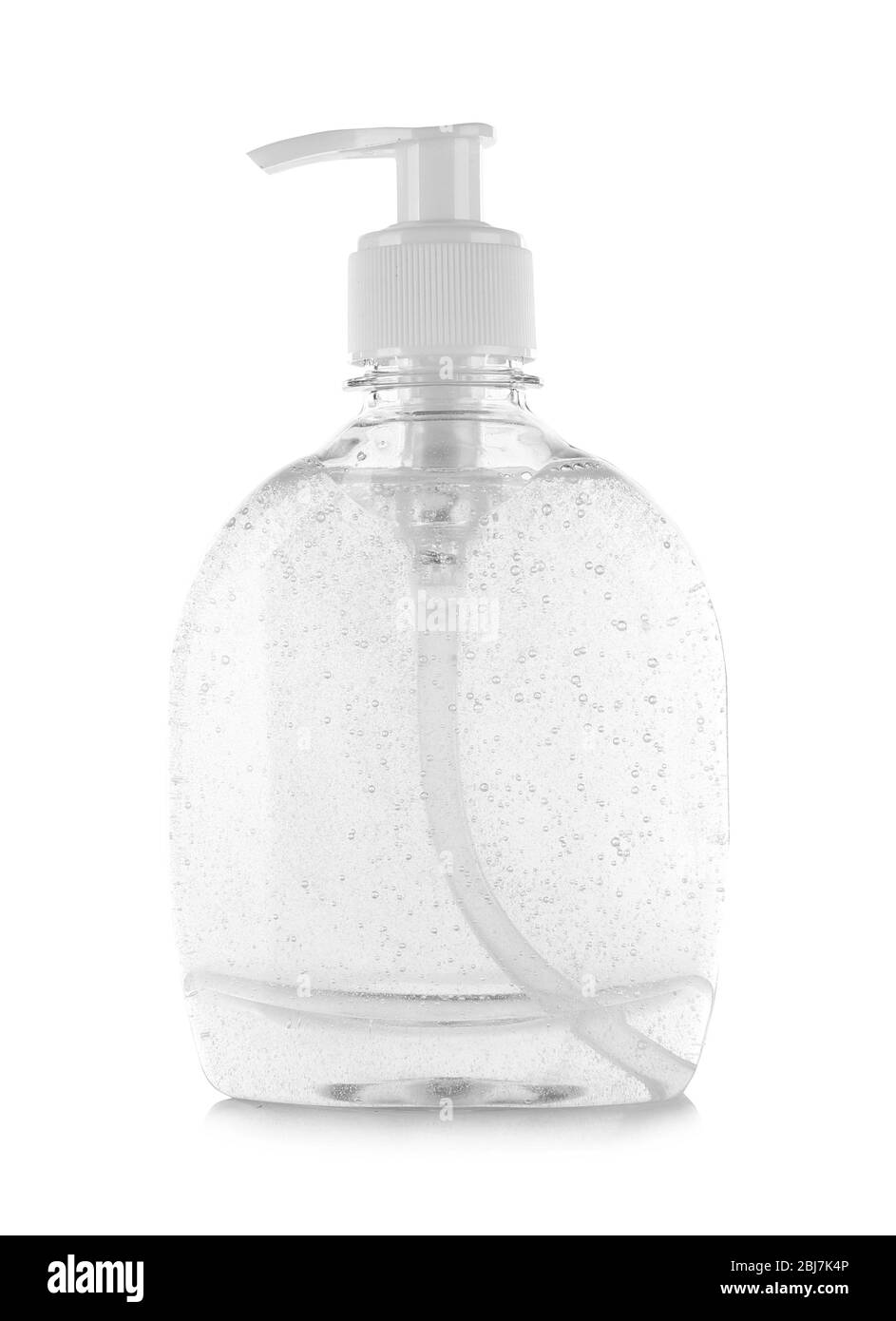 Liquid soap is isolated on white background Stock Photo - Alamy