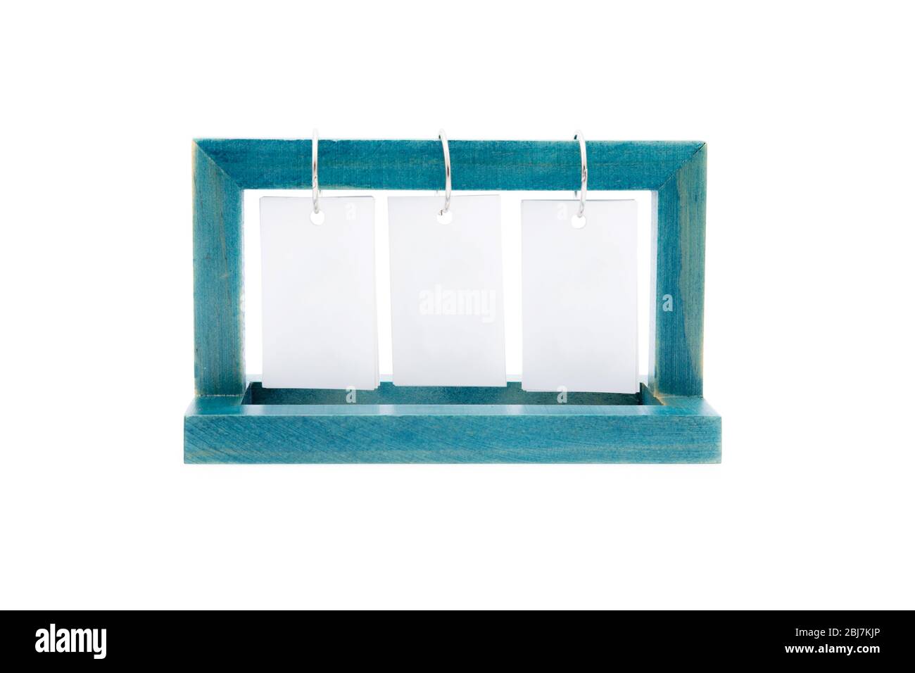 Tag or label paper hanging with frame isolated on white background ...