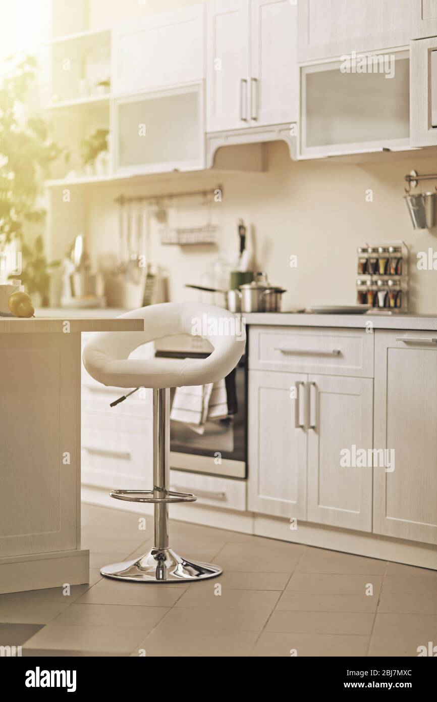 Modern beautiful kitchen interior Stock Photo - Alamy