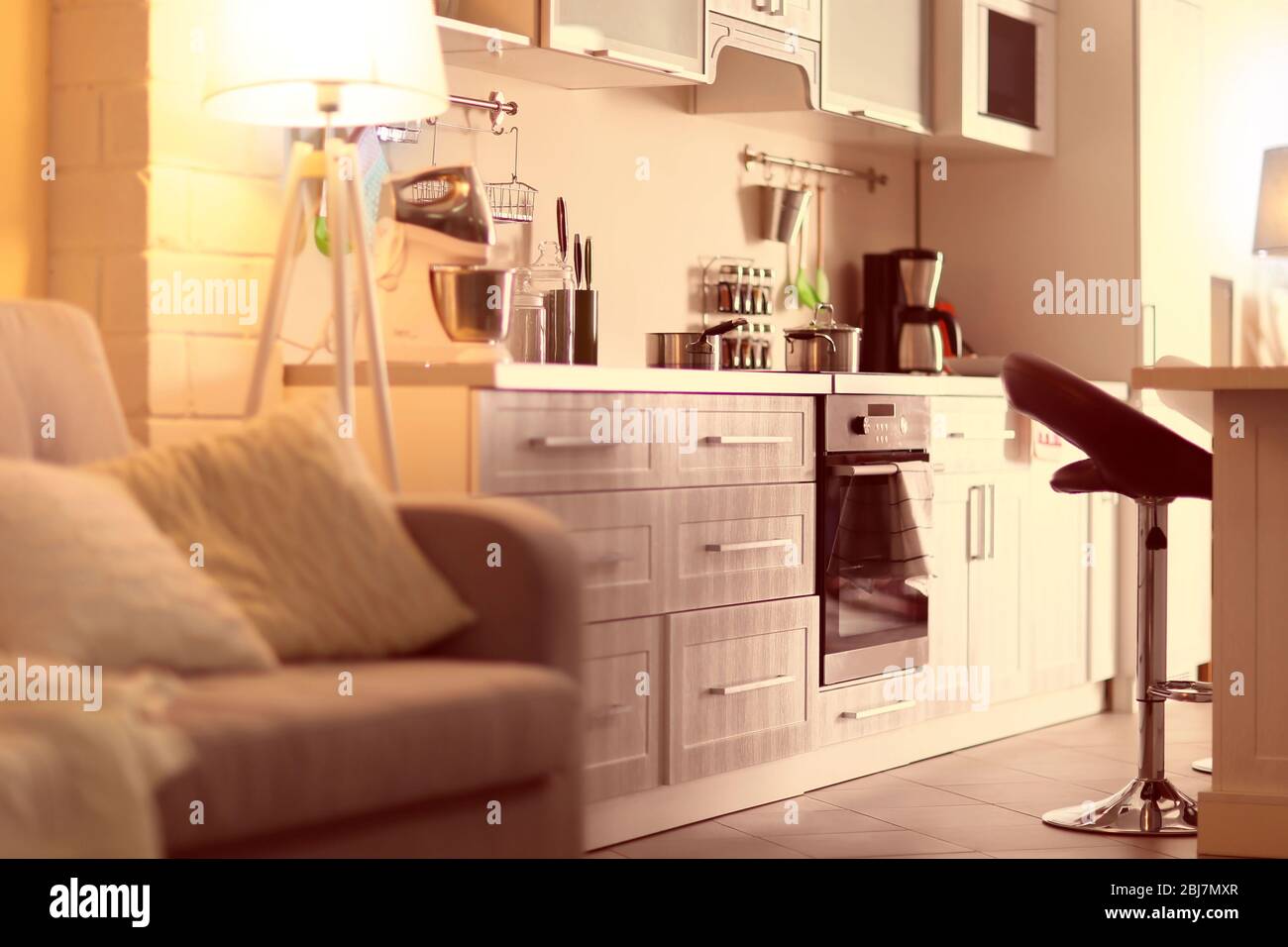 Modern kitchen interior Stock Photo - Alamy