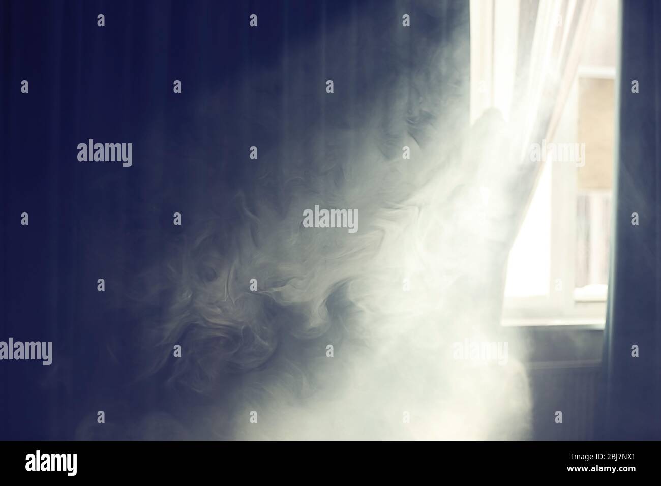 Foggy daylight spread through the window Stock Photo - Alamy