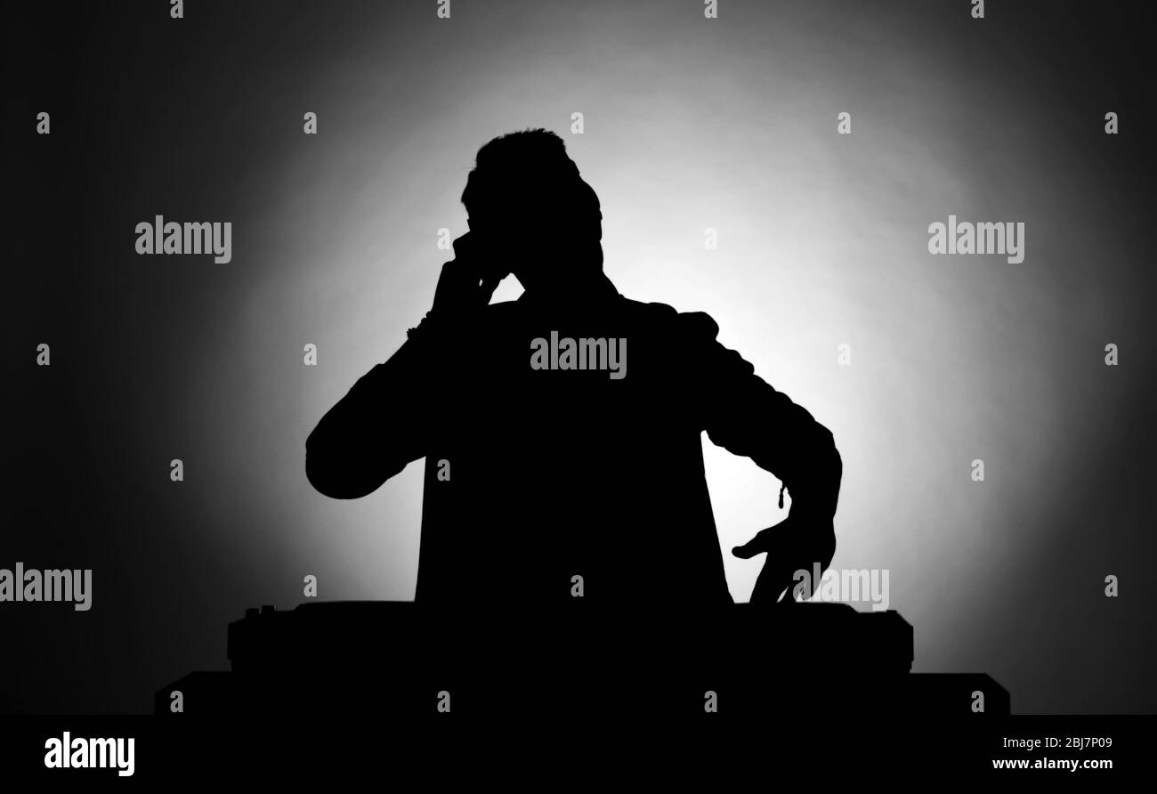 House music nightclub Black and White Stock Photos & Images - Alamy
