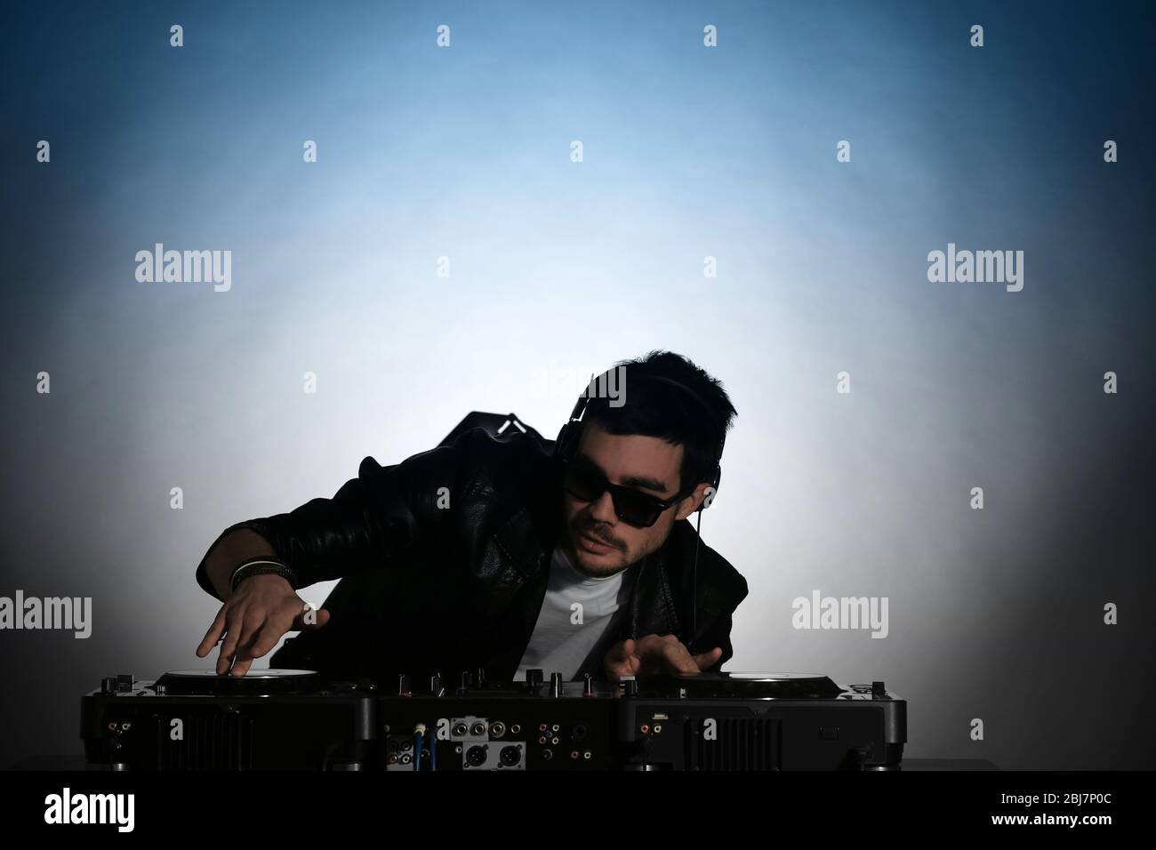 Male disc jockey hands playing hi-res stock photography and images - Alamy