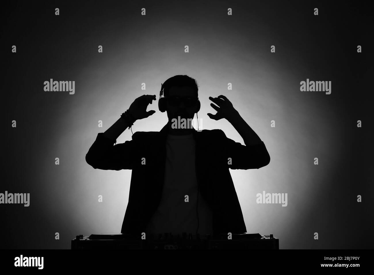 House music nightclub Black and White Stock Photos & Images - Alamy