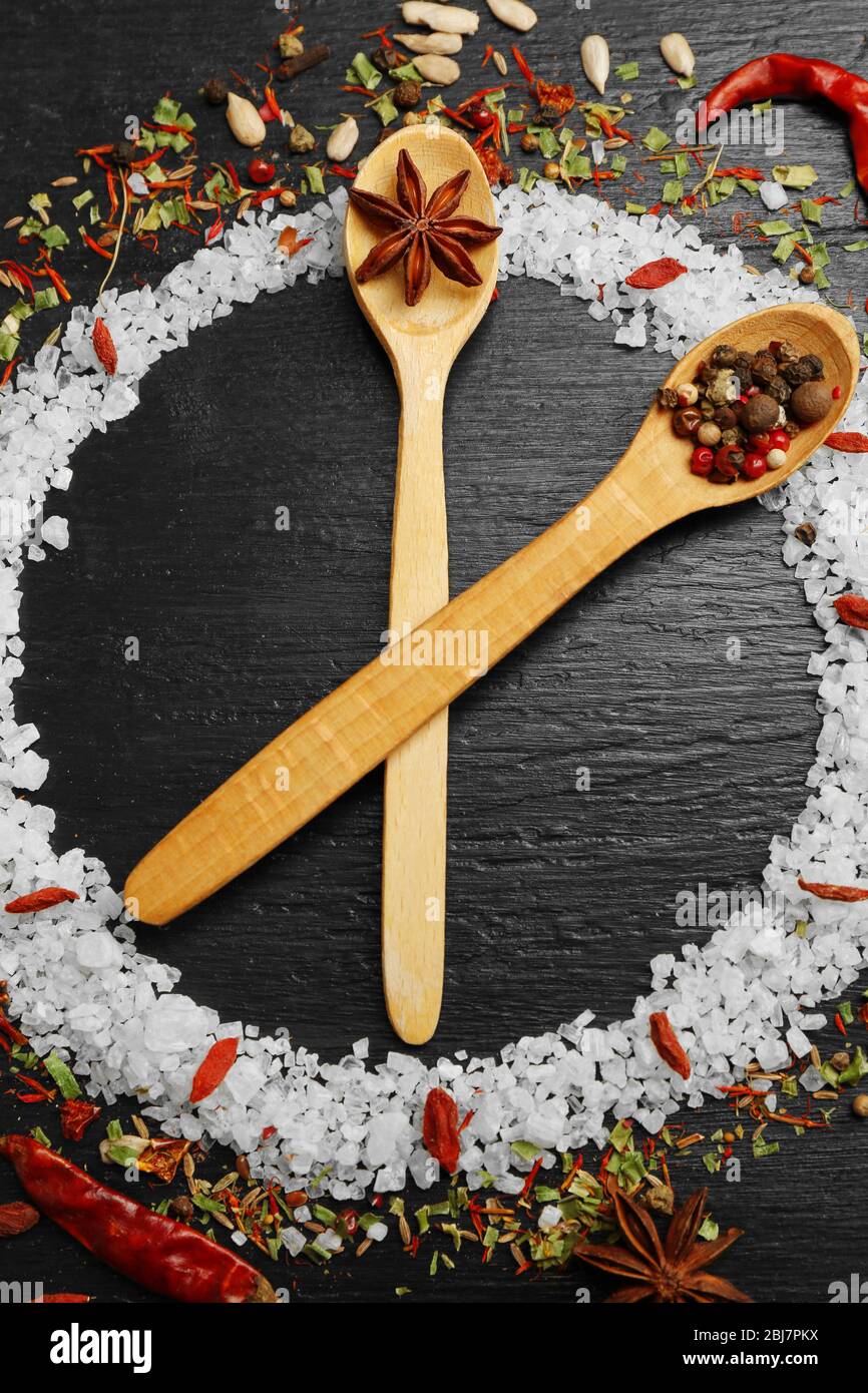Spices clock hi-res stock photography and images - Alamy