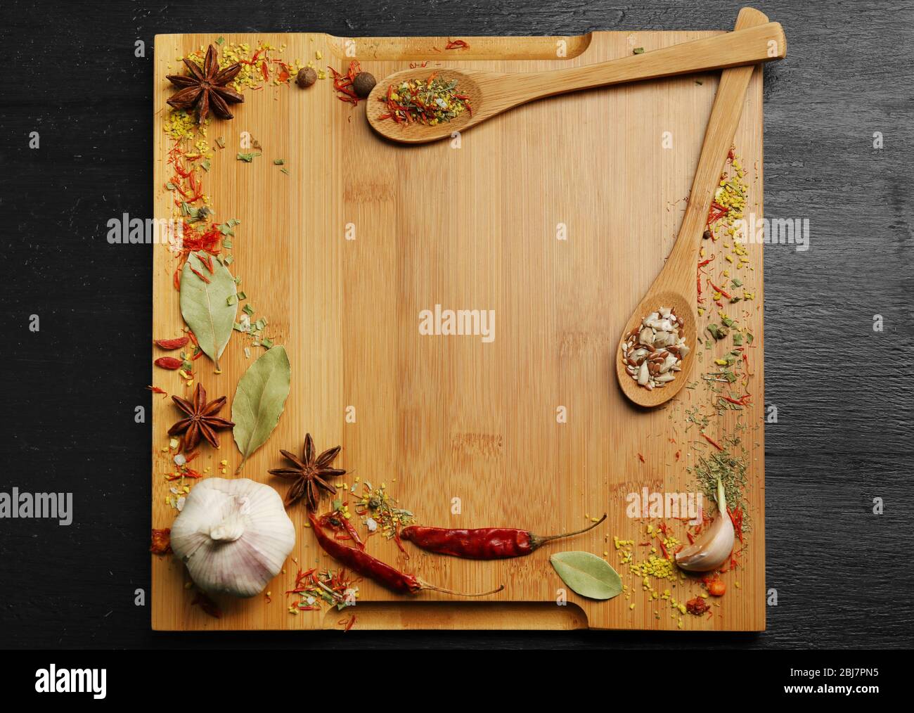 Spices frame hi-res stock photography and images - Alamy