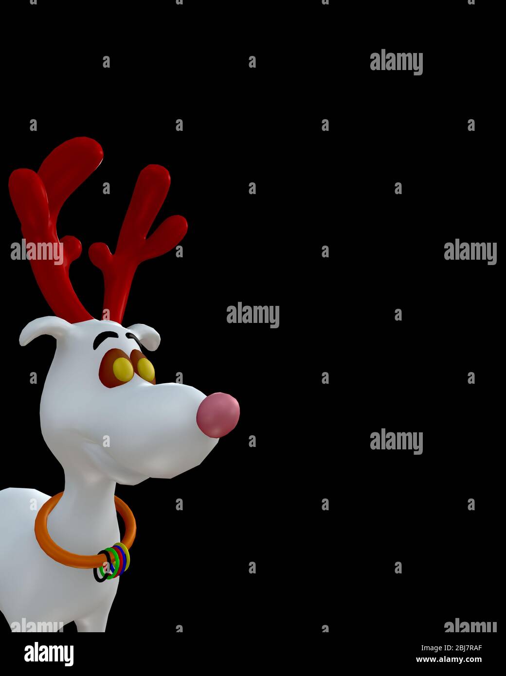 3D render-colorful Toy Dear for kids, cartoon animal character isolated ...