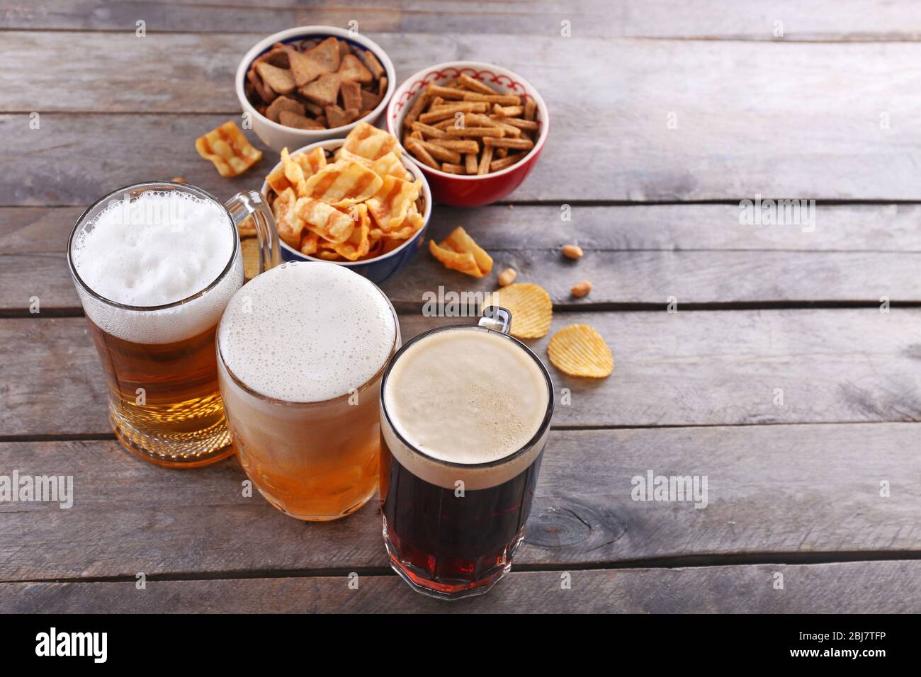 Various types beer snacks hi-res stock photography and images - Alamy