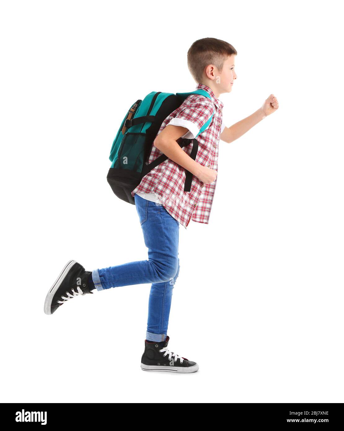 Boy preteen running Cut Out Stock Images & Pictures - Alamy