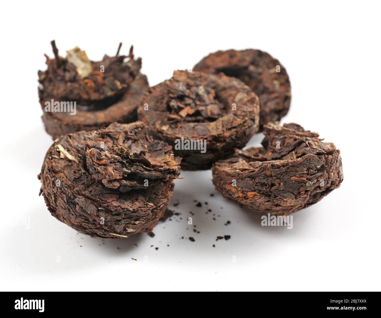 Puerh tea, isolated on white Stock Photo - Alamy