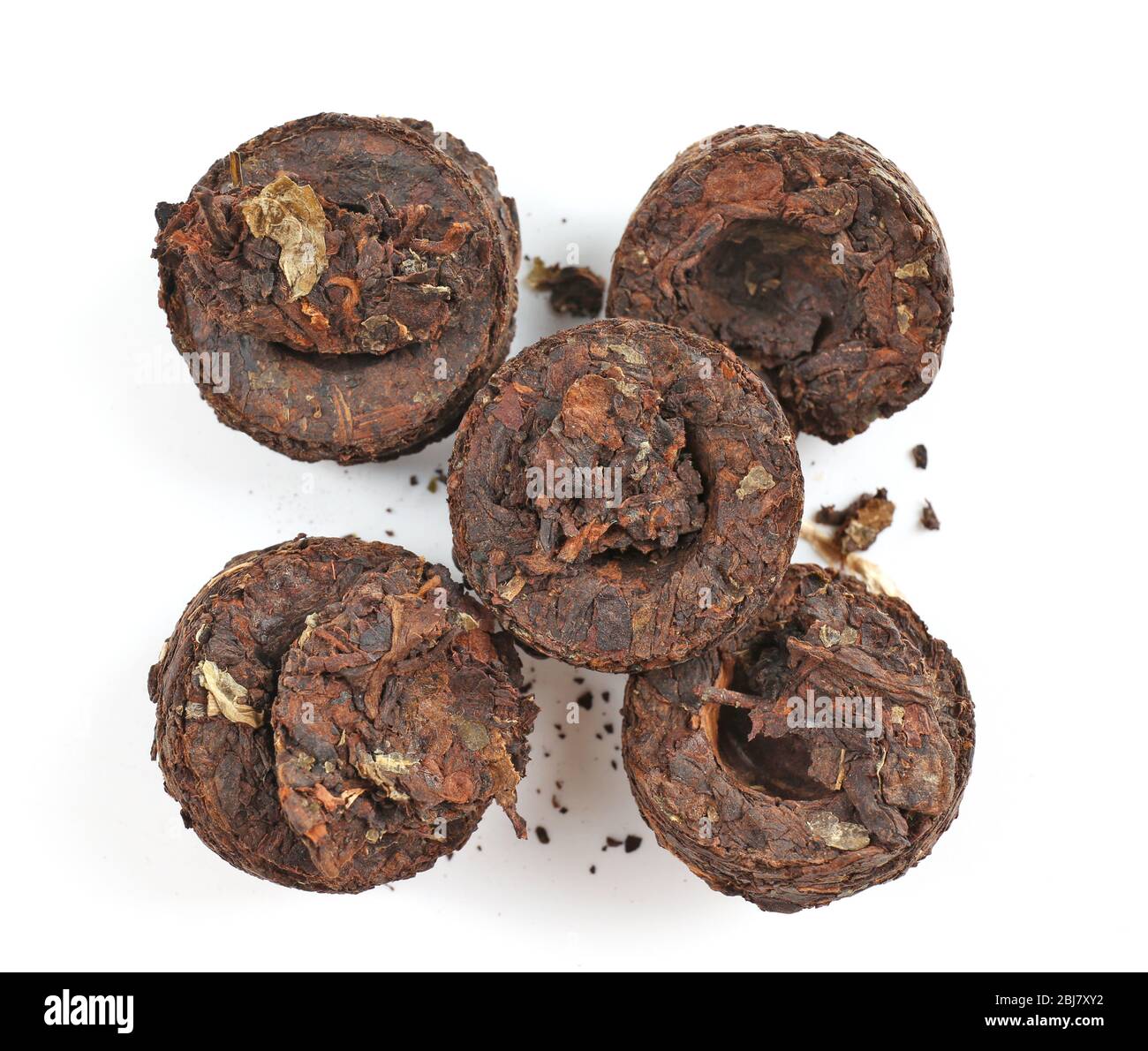 Puerh tea, isolated on white Stock Photo - Alamy