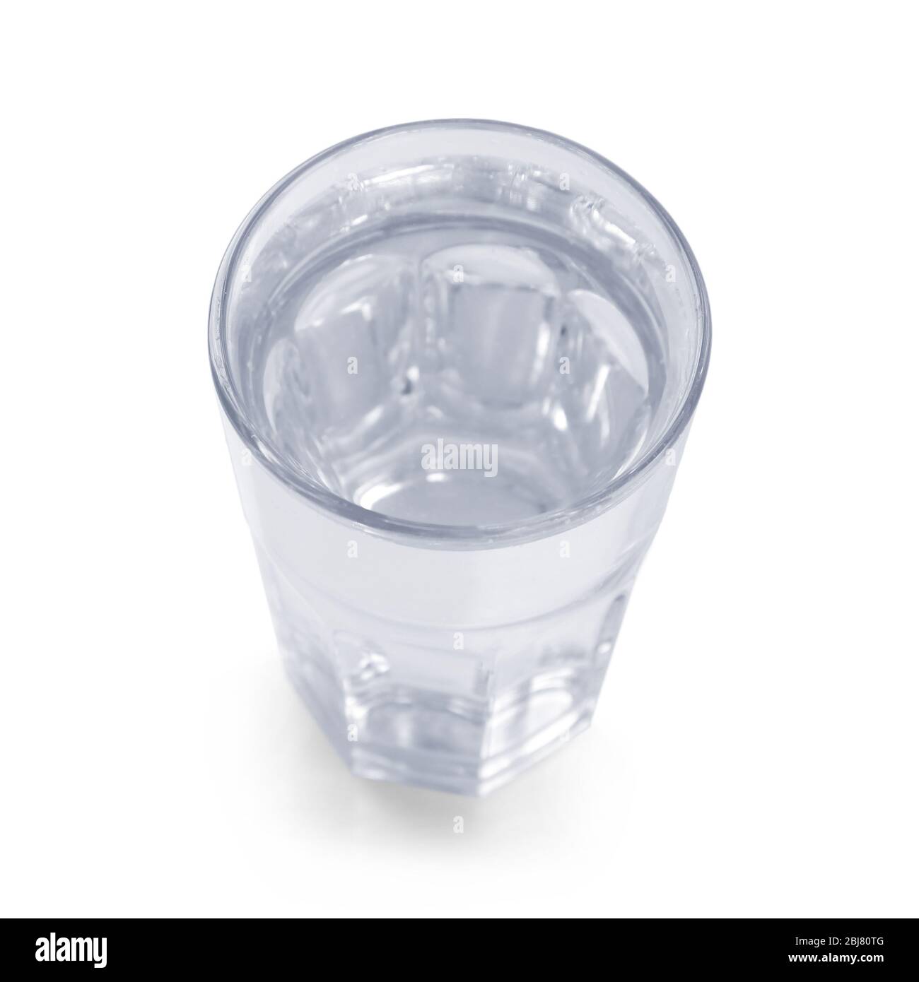 Glass of water isolated on white background, close up Stock Photo - Alamy