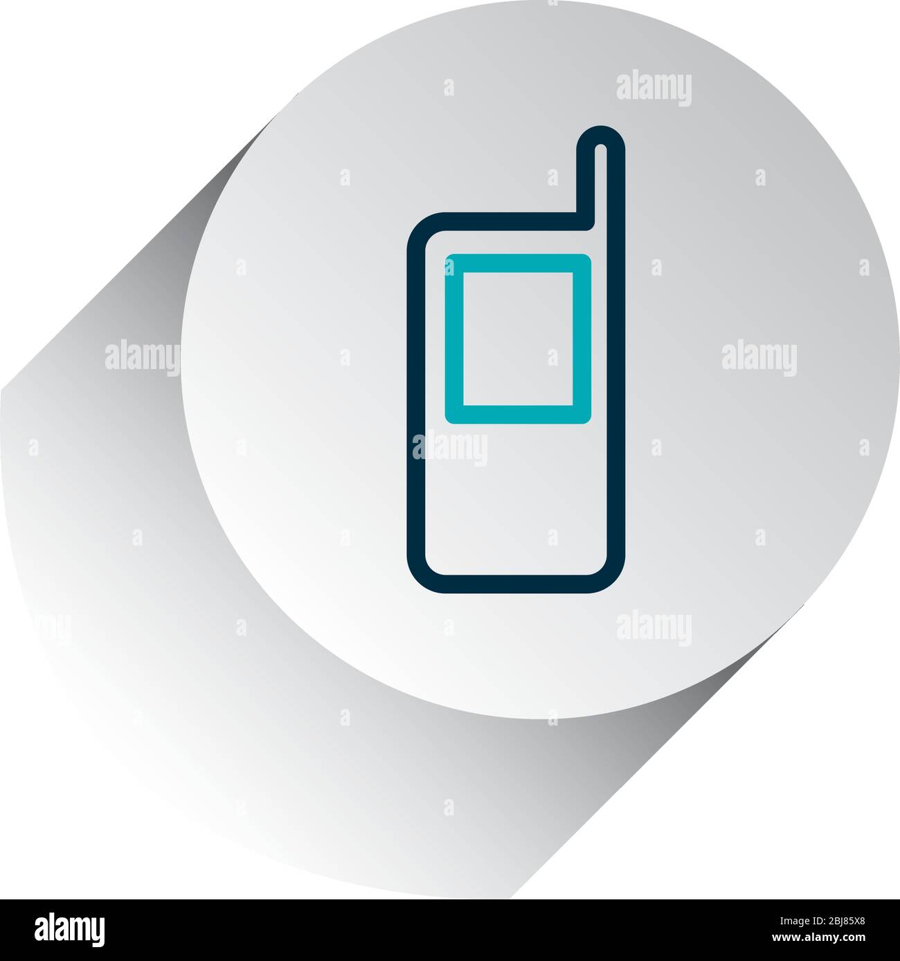 smartphone app buttons concept, cellphone icon over white background ...