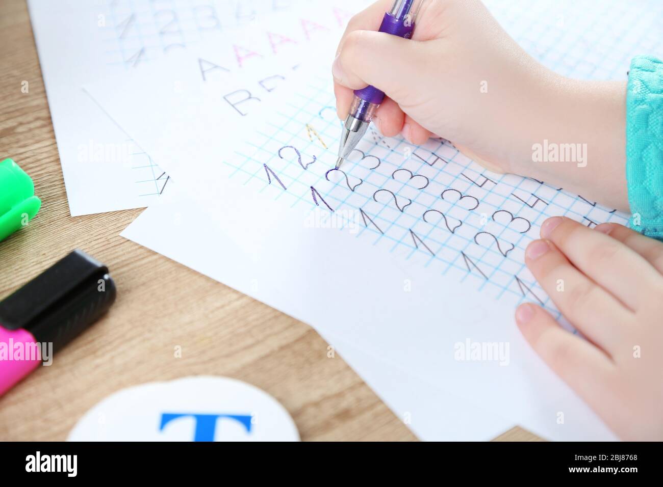 Calligraphy digits hi-res stock photography and images - Alamy