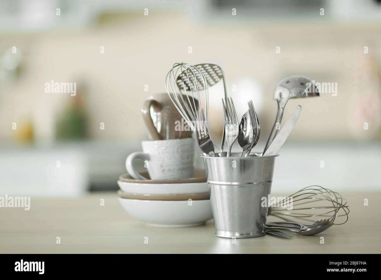 Bucket kitchen utensils bowl hi-res stock photography and images - Alamy
