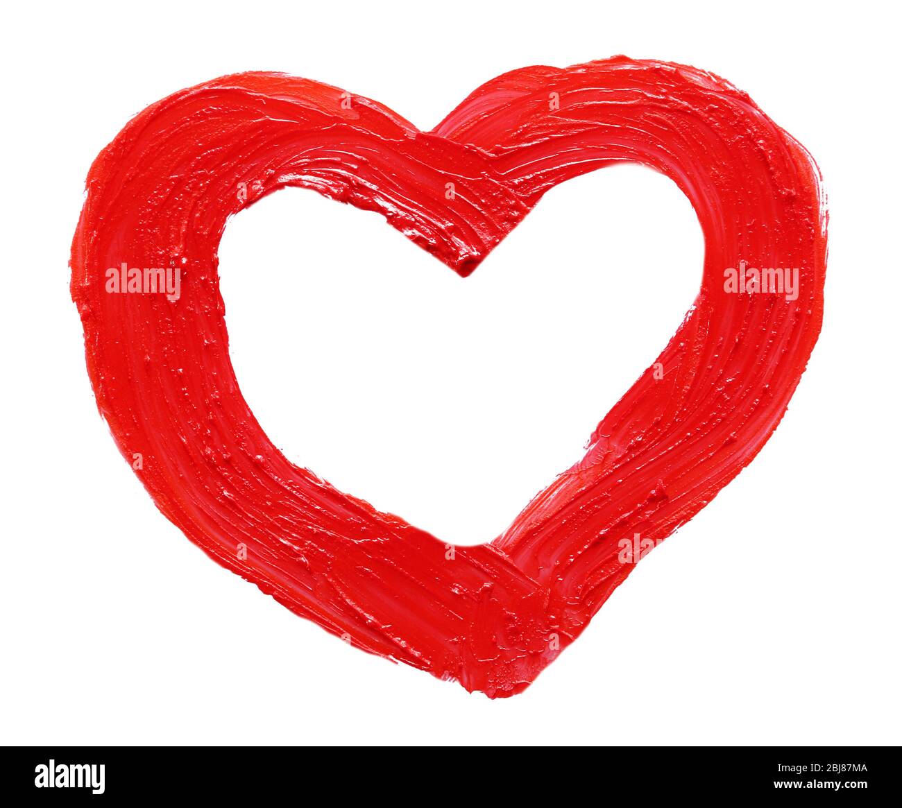Red heart, isolated on white Stock Photo - Alamy
