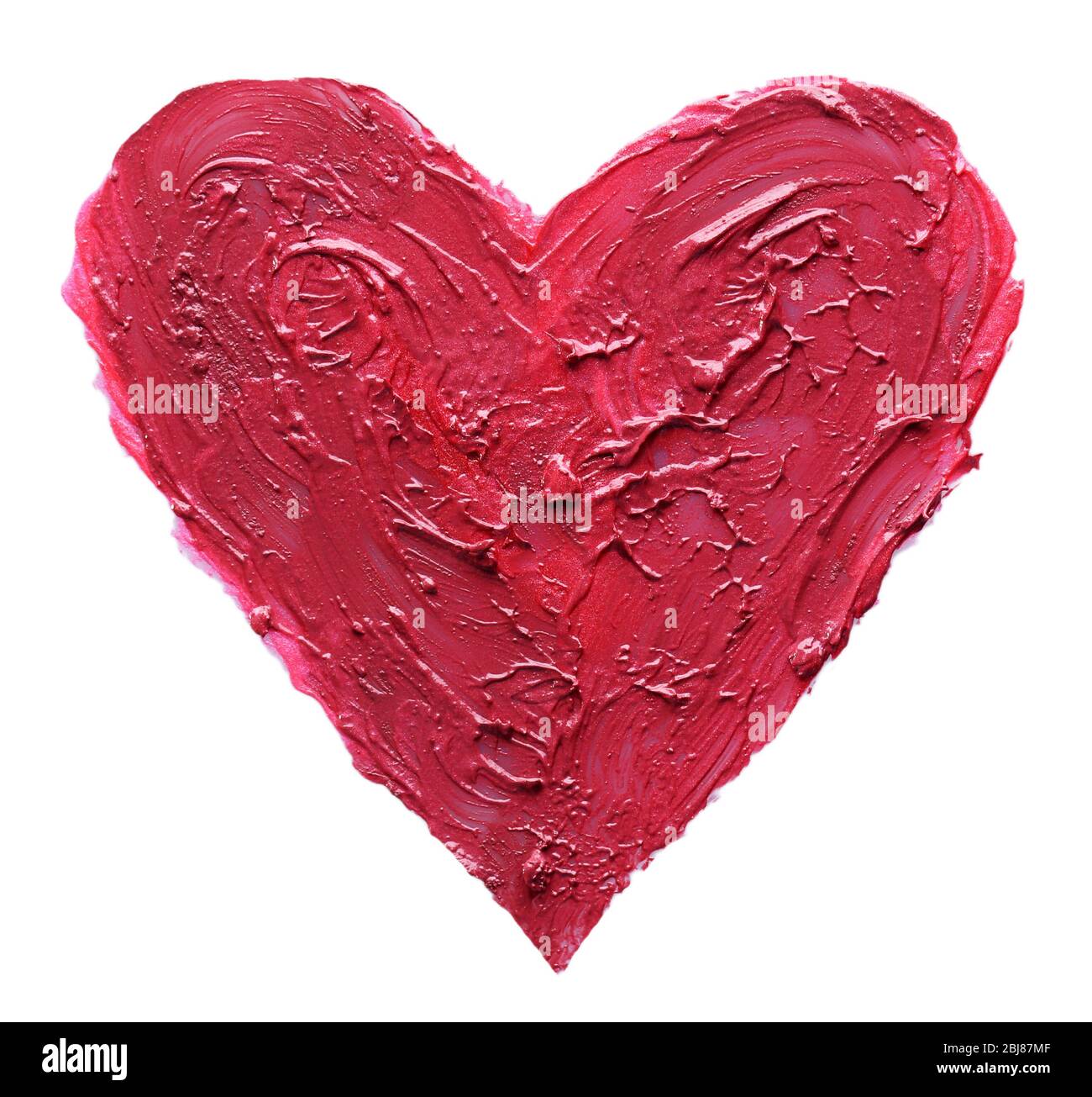 Red heart, isolated on white Stock Photo - Alamy