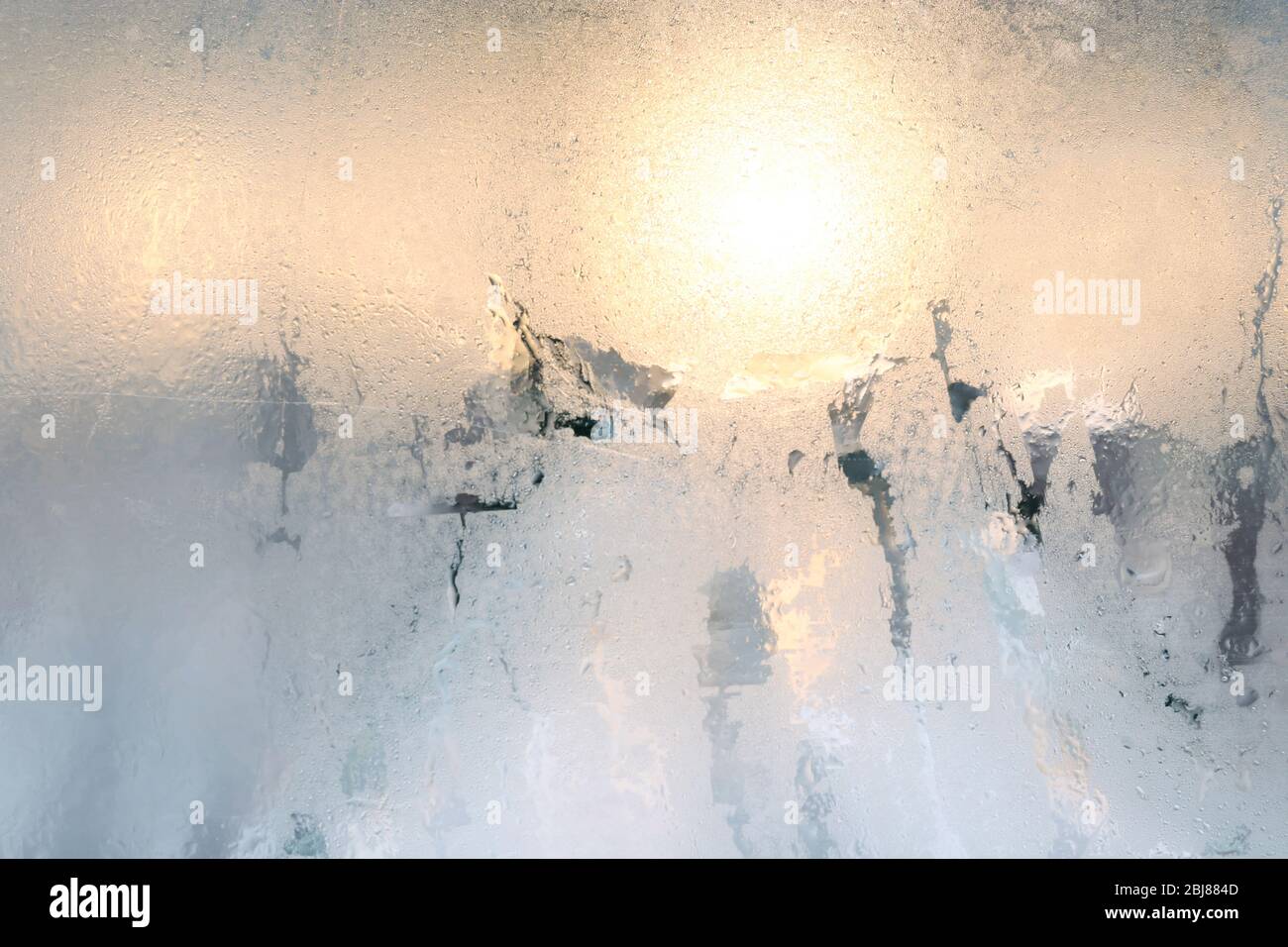 Light through the misted glass Stock Photo - Alamy